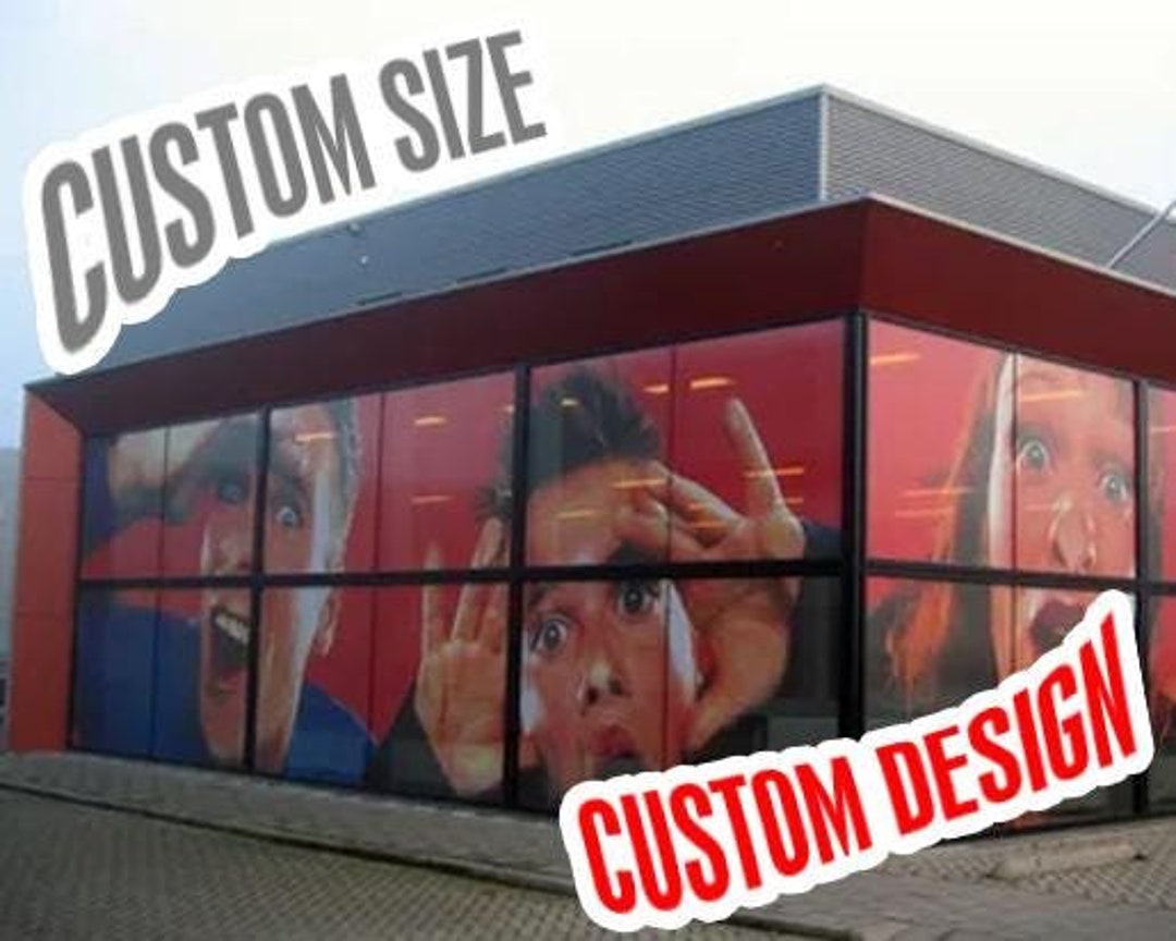 Custom See Through Vinyl, Custom One Way Vision Film, Perforated One ...