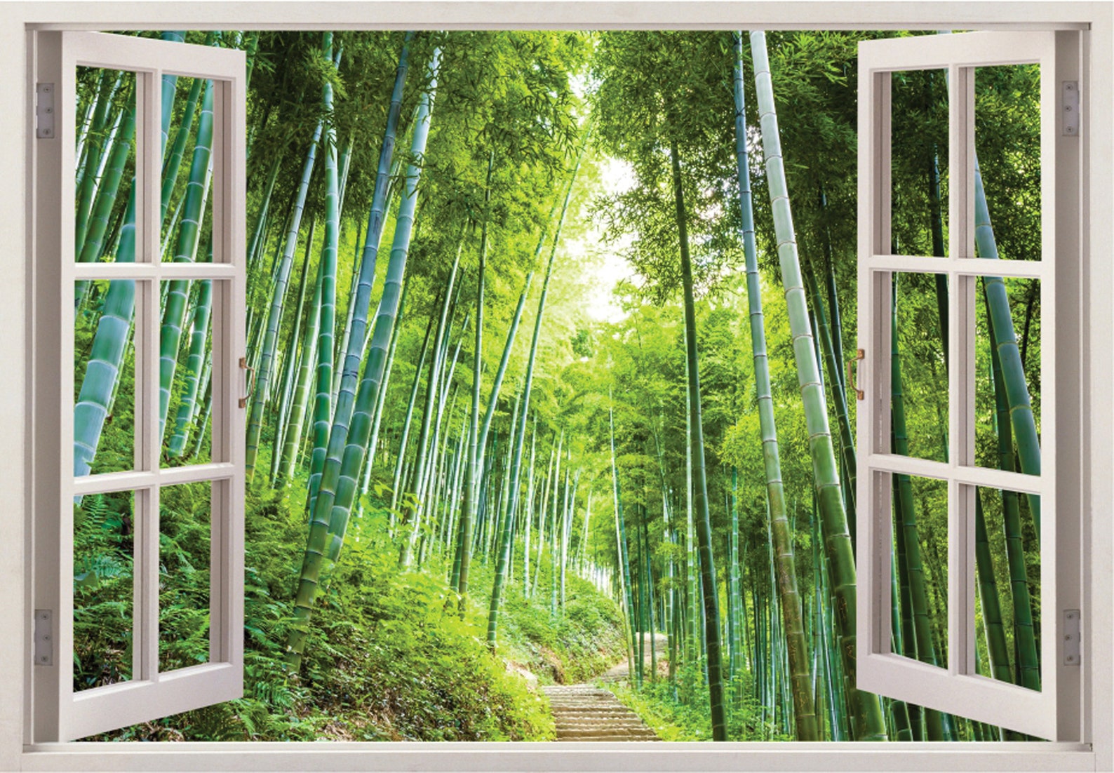 3D Window View Forest Landscape Wall Mural 3d Window Wall - Etsy