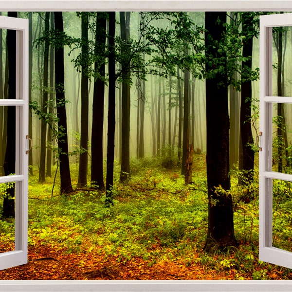 Fake Window 3d Mural - Etsy