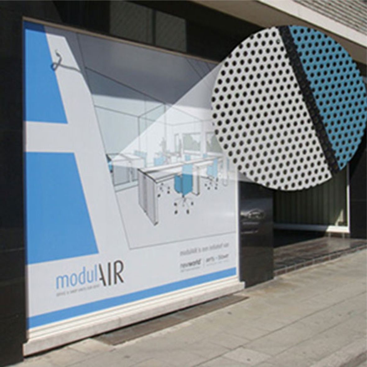 Custom See Through Vinyl, Custom One Way Vision Film, Perforated One ...