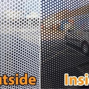 Custom Perforated Sign Decal, One Way Vision Foil, Perforated One Way ...