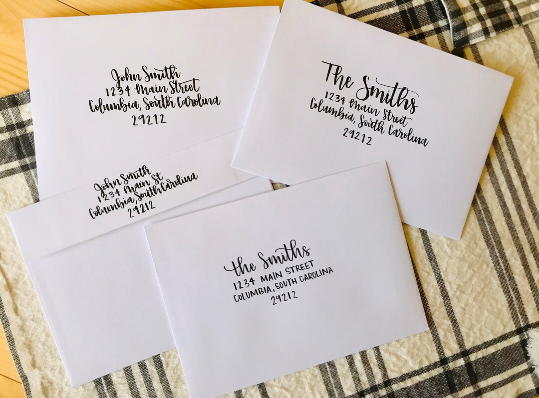Hand-lettered Addresses- See Description on How to Order! - Etsy