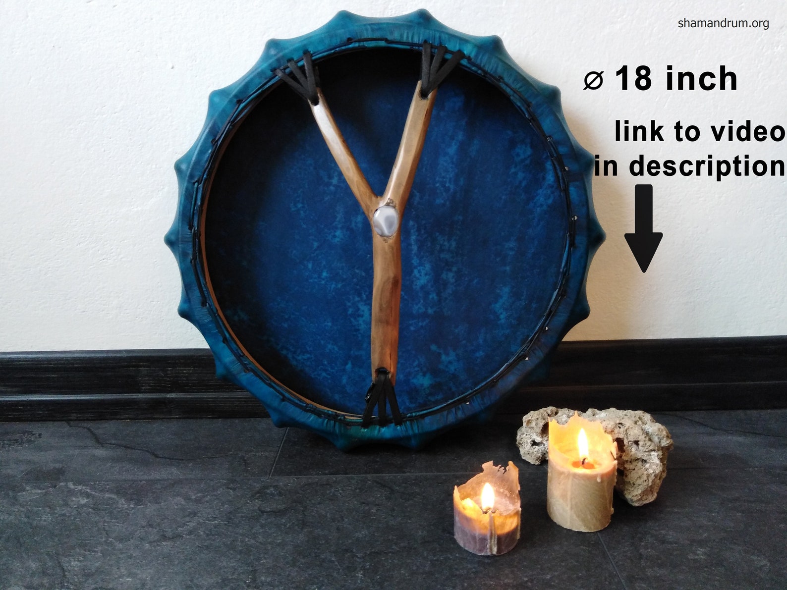 Shamanic Drum Blue Shamandrum. Frame Drum Schamanen Trommel - Etsy