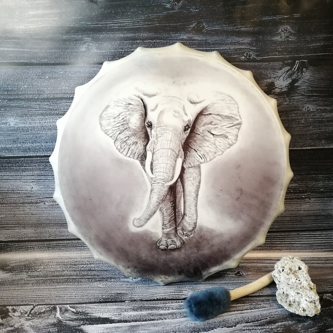 Shaman Drums Elephant Drum With Image, Paint Drums - Etsy