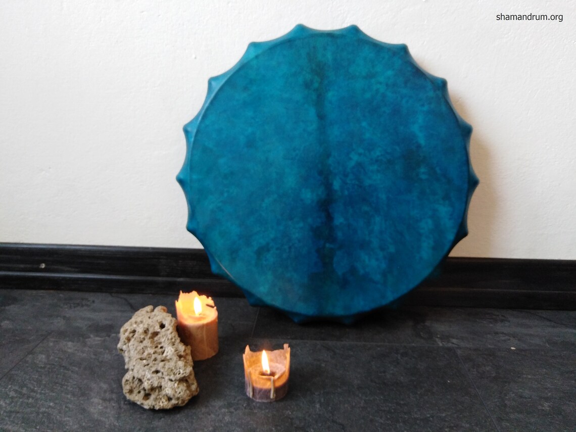 Shamanic Drum Blue Shamandrum. Frame Drum Schamanen Trommel - Etsy