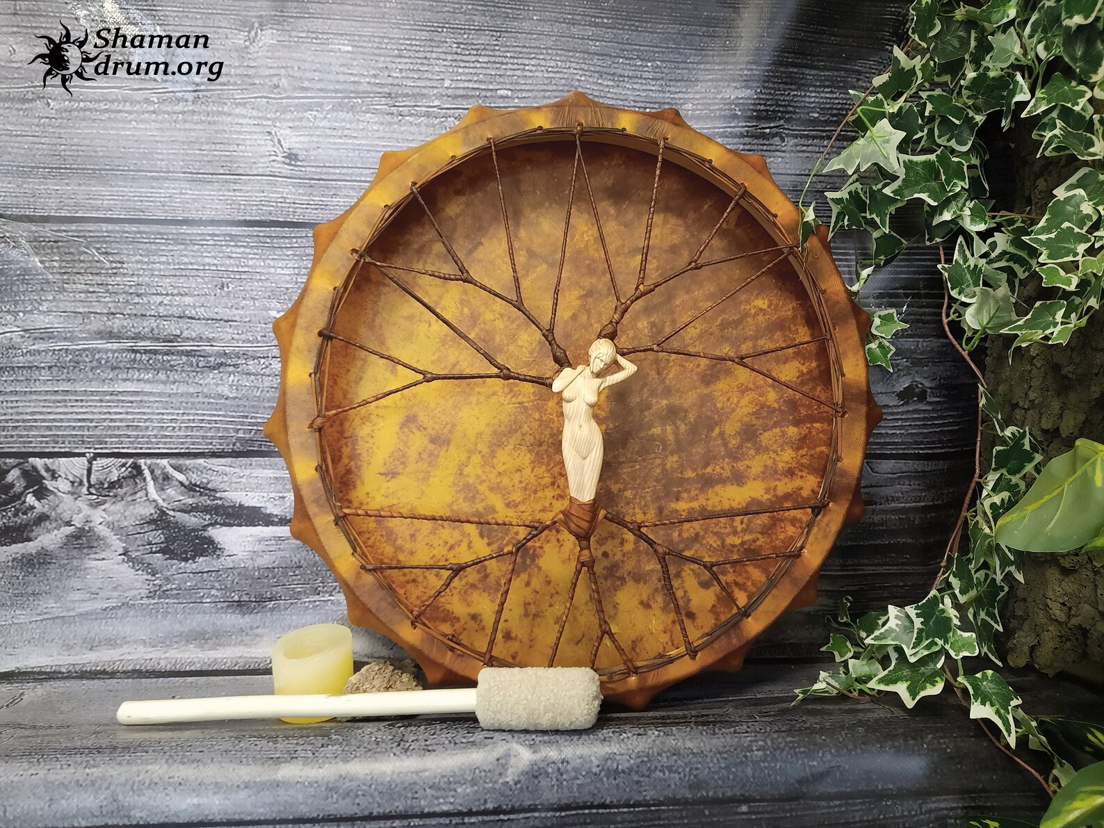 Shaman Drum Forest Nymph Shamanic Drum Tambour Shamanique | Etsy