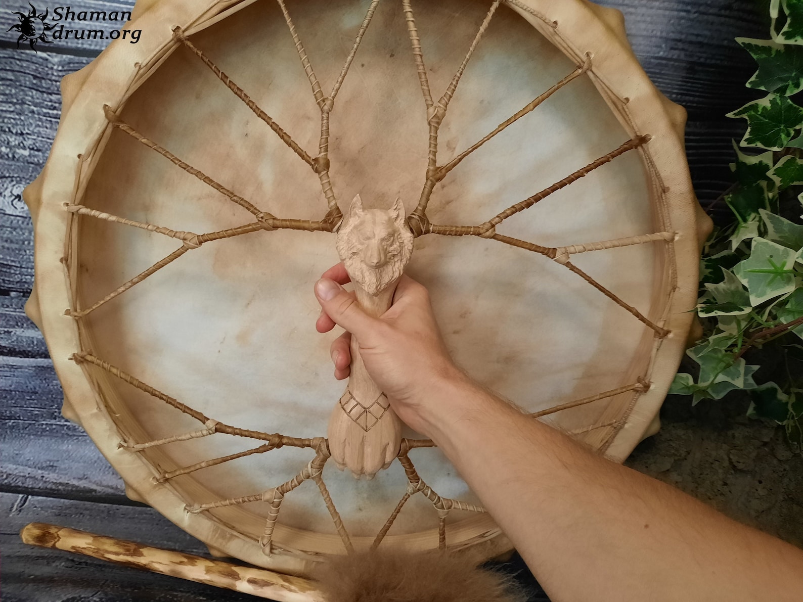 Drum Wolf Shamanic Drum Tambour Celtic Drum Totem Drum | Etsy