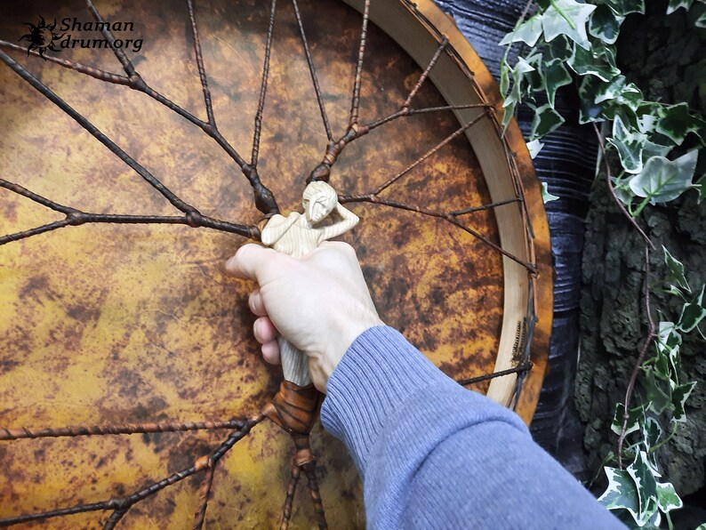 Shaman Drum Forest Nymph Shamanic Drum Tambour Shamanique | Etsy