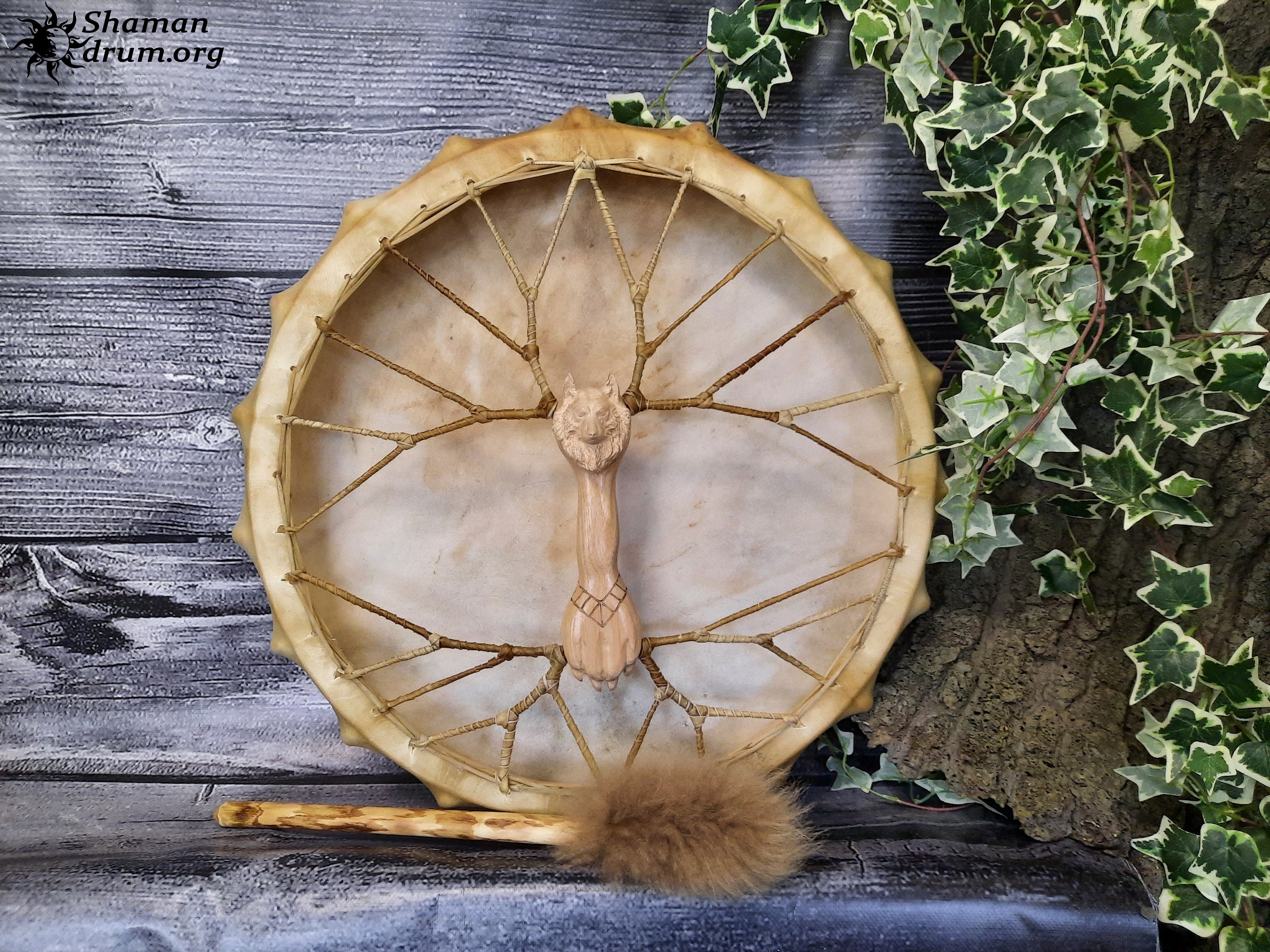 Drum Wolf Shamanic Drum Tambour Celtic Drum Totem Drum | Etsy