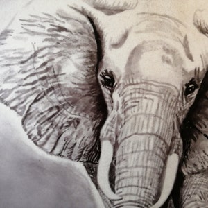 Hand Painted Elephant Shaman Drum - Mystical Symbolic Artwork - Etsy