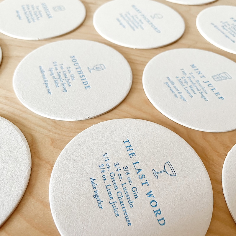 Letter Coaster - Etsy