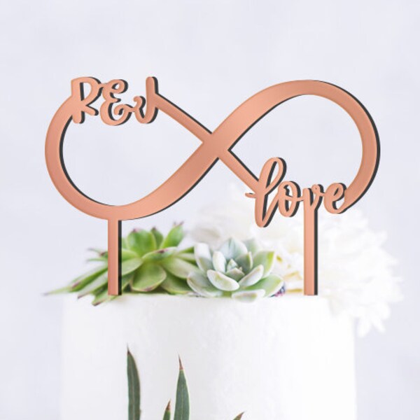 Infinity Cake Topper - Etsy