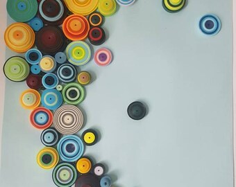 Rolled paper art | Etsy