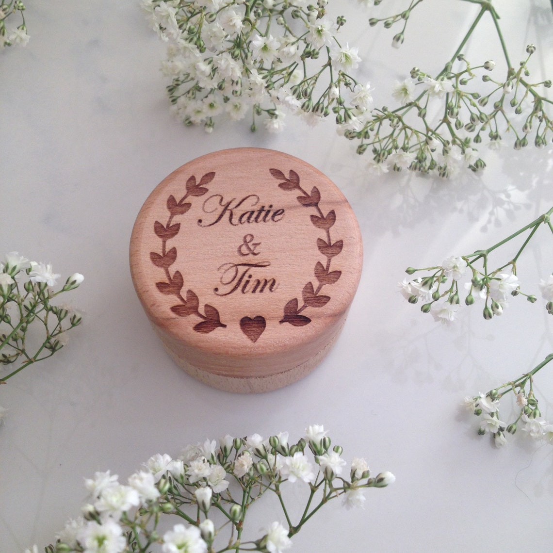 Wedding Ring Box Custom Engraved Box Wedding Gift Rustic - Etsy