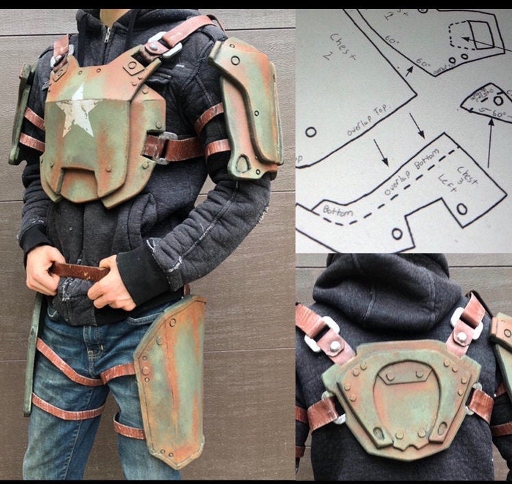 Fallout 4 Combat Armor Templates and Instructions - Etsy Canada