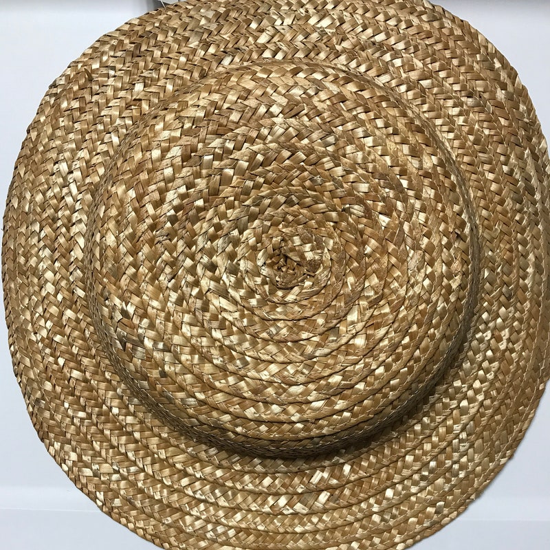 Straw Top Hat - Etsy