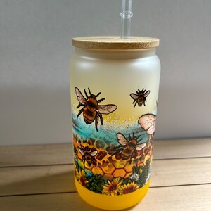 Bumblebee Glass Ice Canister - Etsy