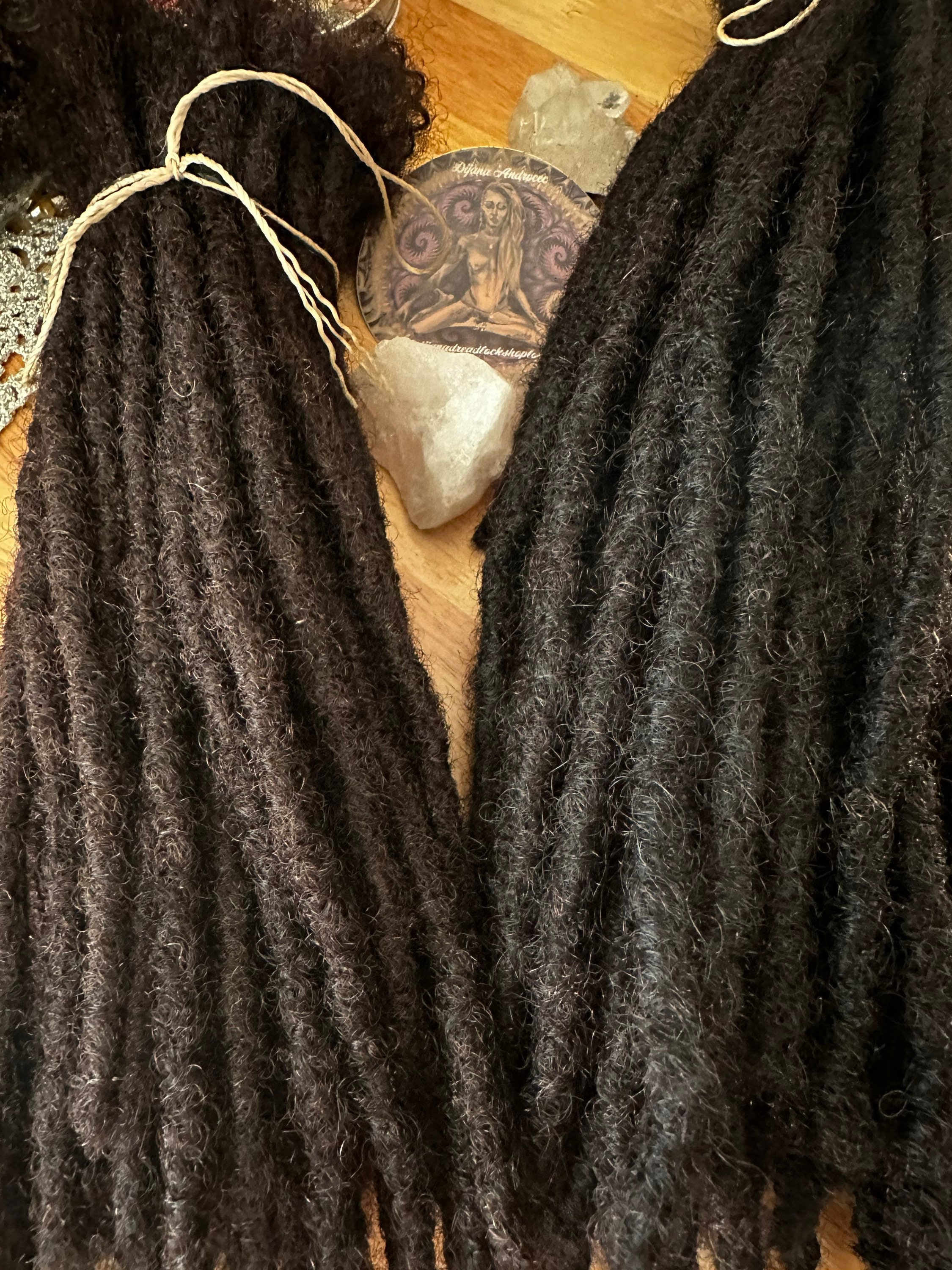 Afro Hair Dreadlocks Extensions / 50 Dreads / 0,6 Cm Width / Dark Brown ...