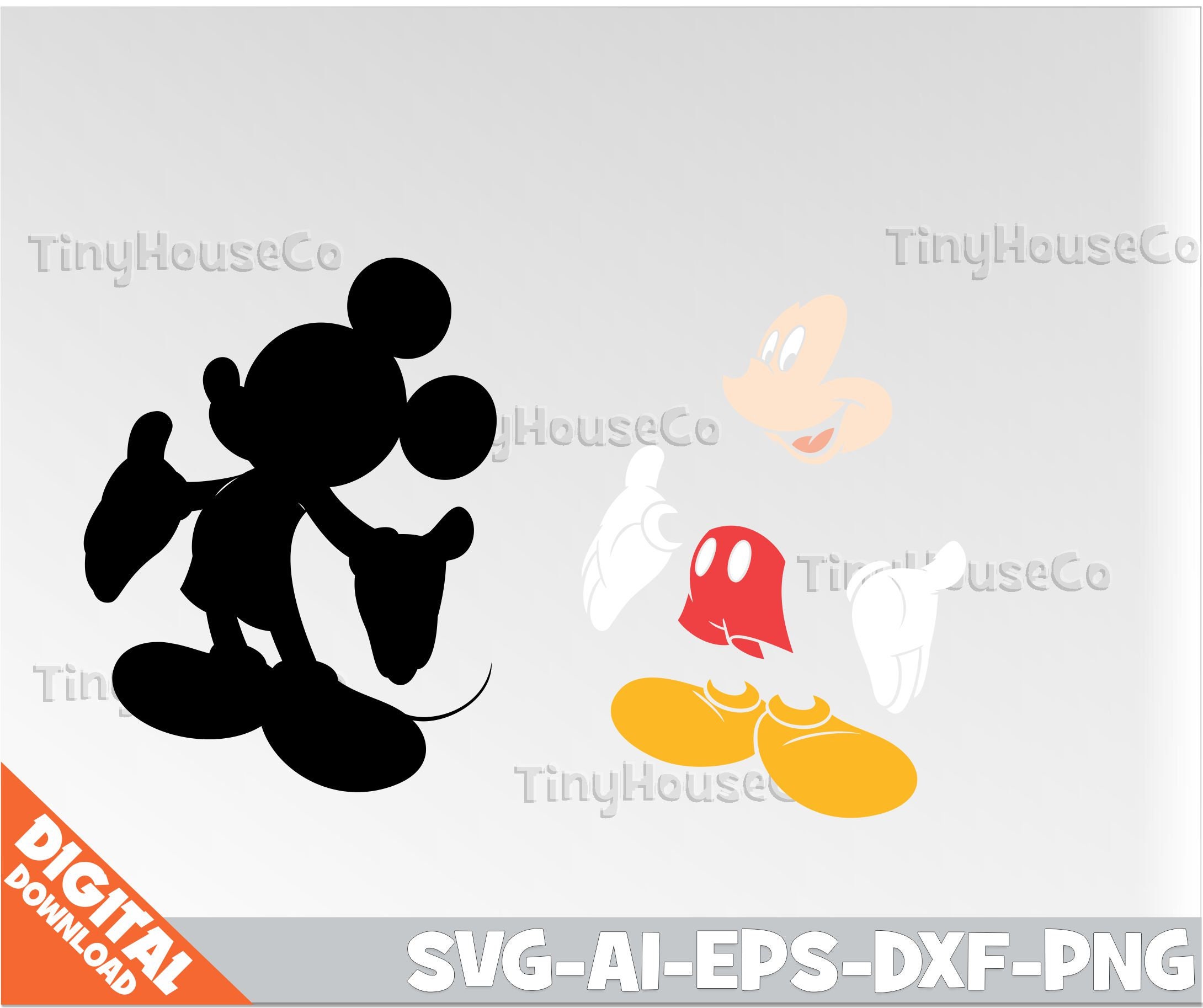 Mickey Mouse Silhouette Clip Art