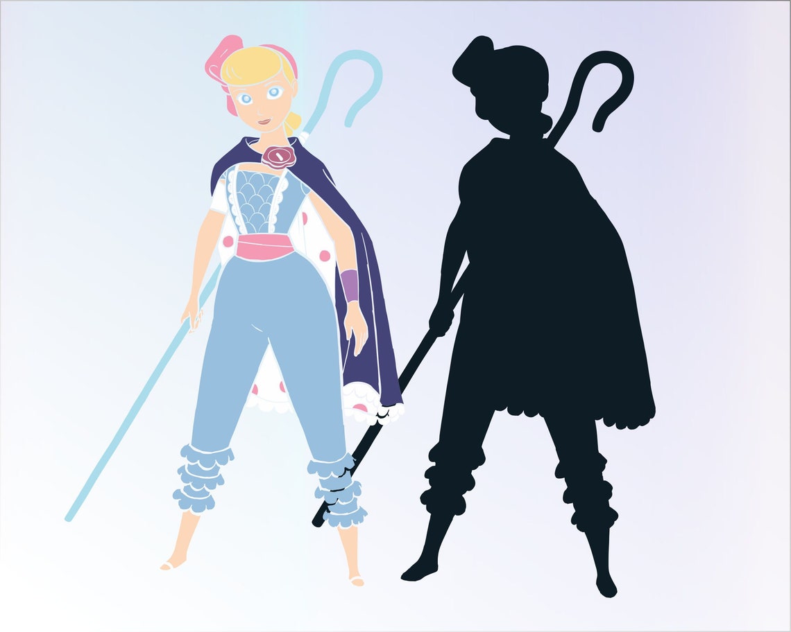 Bo Peep Doll Svg, Toy Story Bo Svg, Eps, Dxf, Png Cutfiles, Bo Peep ...