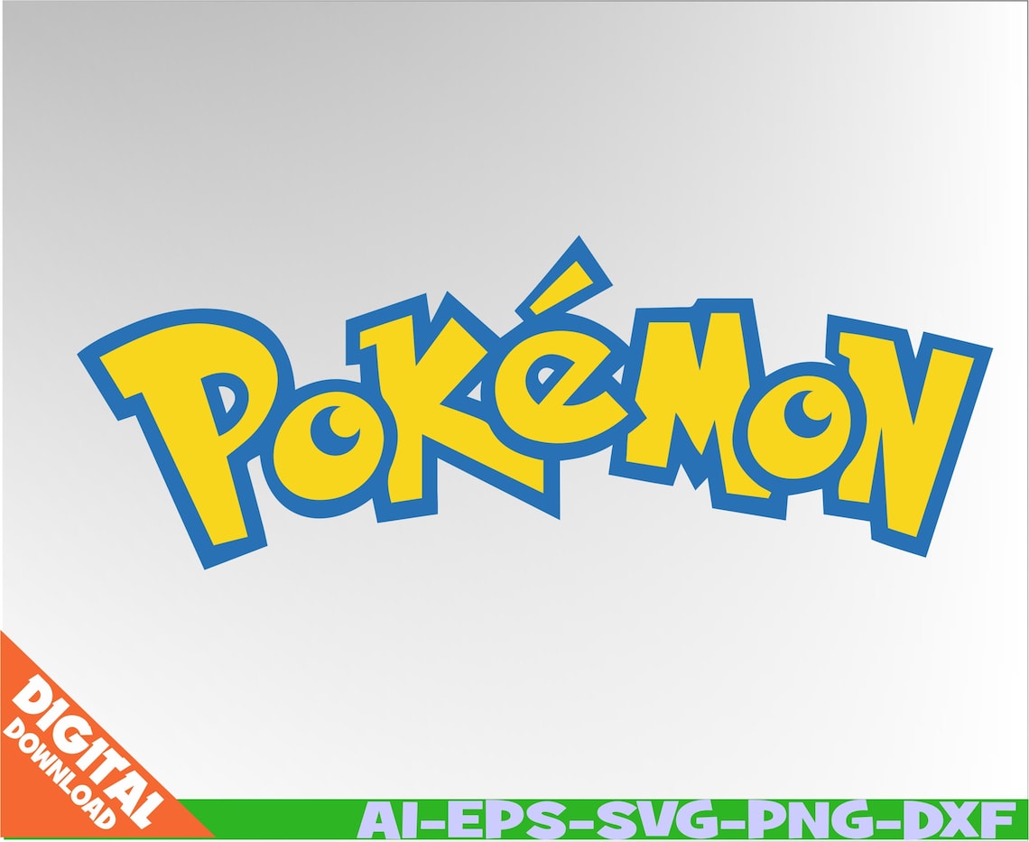 Pokemon Logo Svg, Pokemon Ball Svg, Eps, Dxf, Png Cutfiles, Layered ...