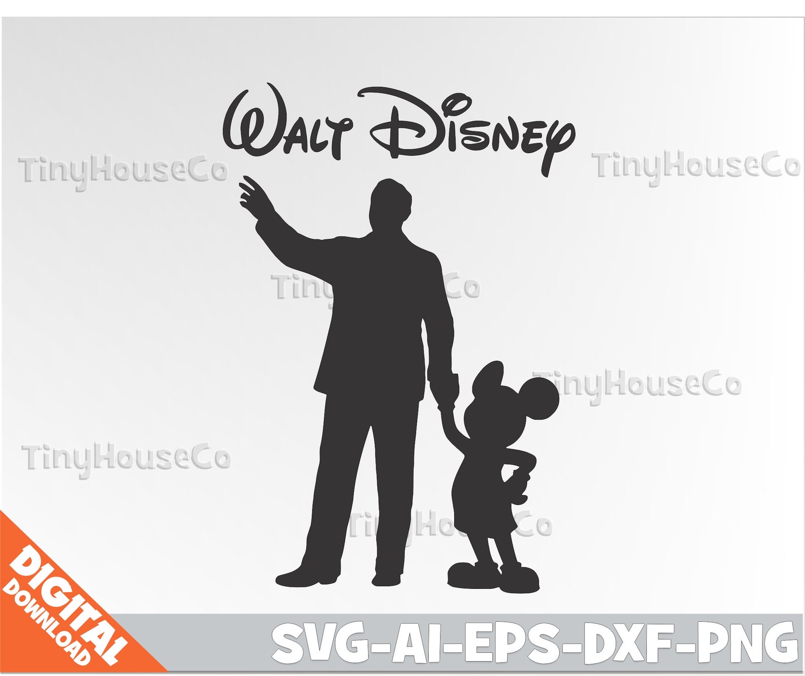 Walt and Mickey Svg Eps Png Clipart Walt and Mickey Party Walt and ...