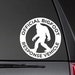 Big Foot Decal - Official Bigfoot Response Vehicle - Car Window Decal ...
