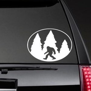 Big Foot Decal - Sasquatch - Car Window Decal - Believe - Funny Decals ...