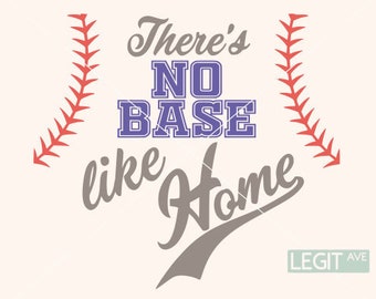 SVG - There's No Place Like Home - Baseball - Home Plate - Design - for ...