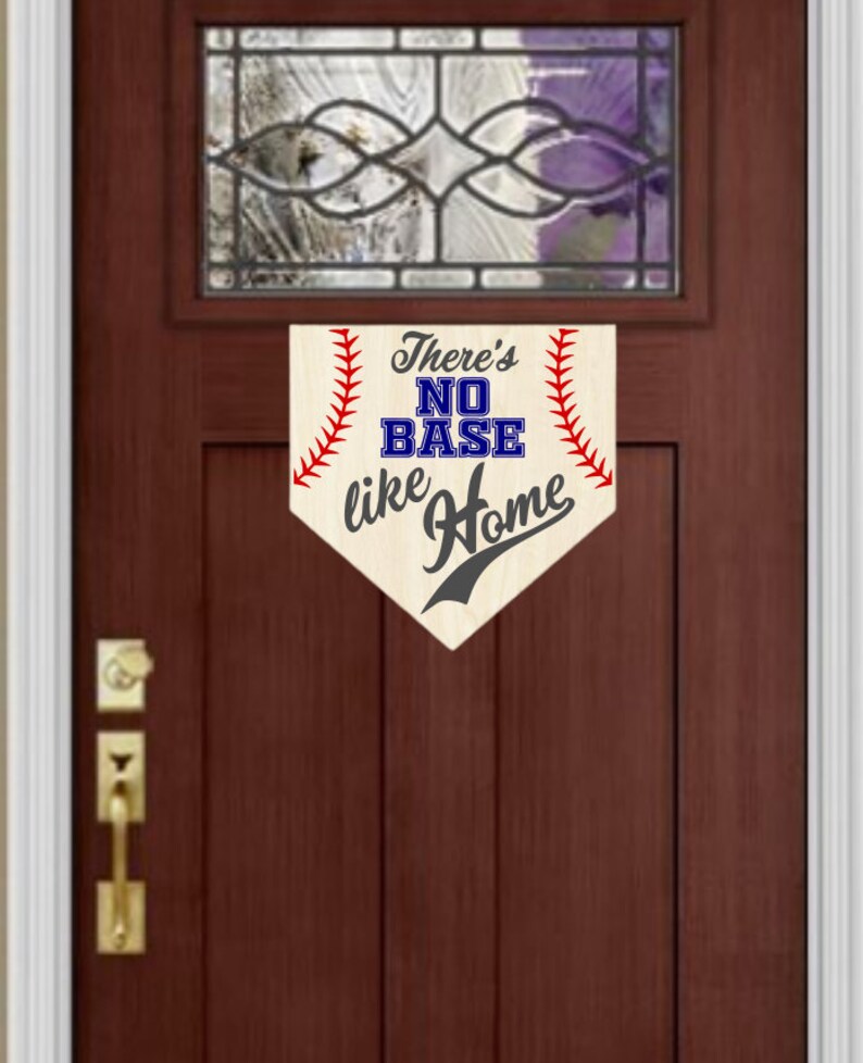 SVG There's No Base Like Home Baseball Home Plate - Etsy