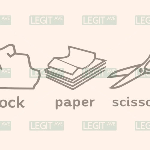SVG Rock Paper Scissors Set of 3 Images Downloadable - Etsy