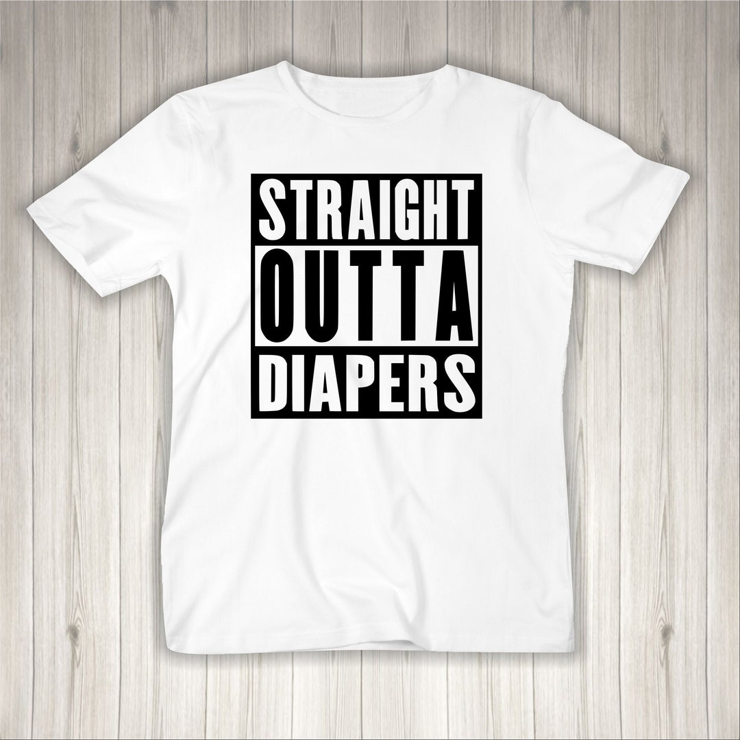 Straight Outta Diapers Shirt - Toddler - Girls - Boys - Funny Shirts ...