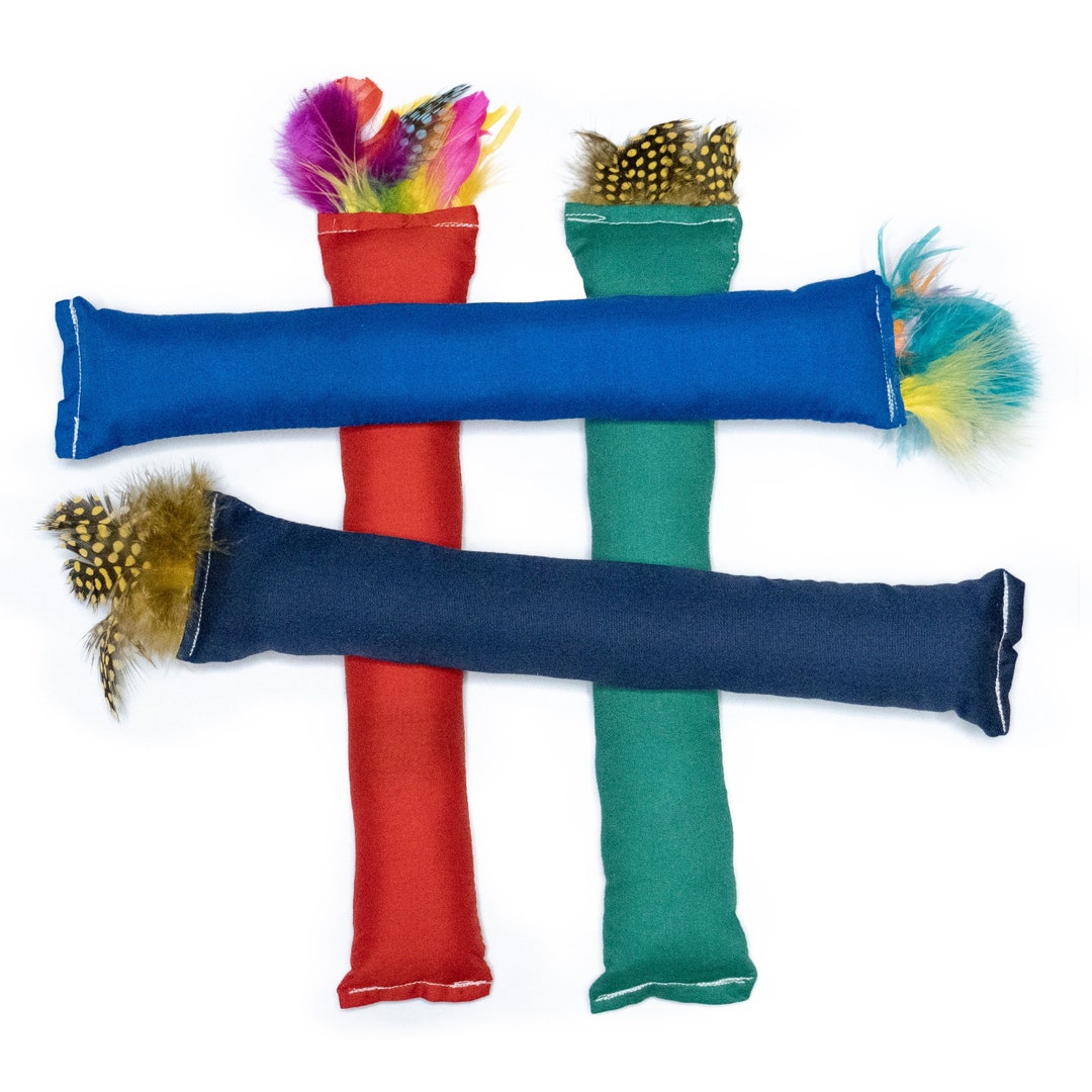 Feather Bargain Kicker Toys - Organic Catnip - Etsy