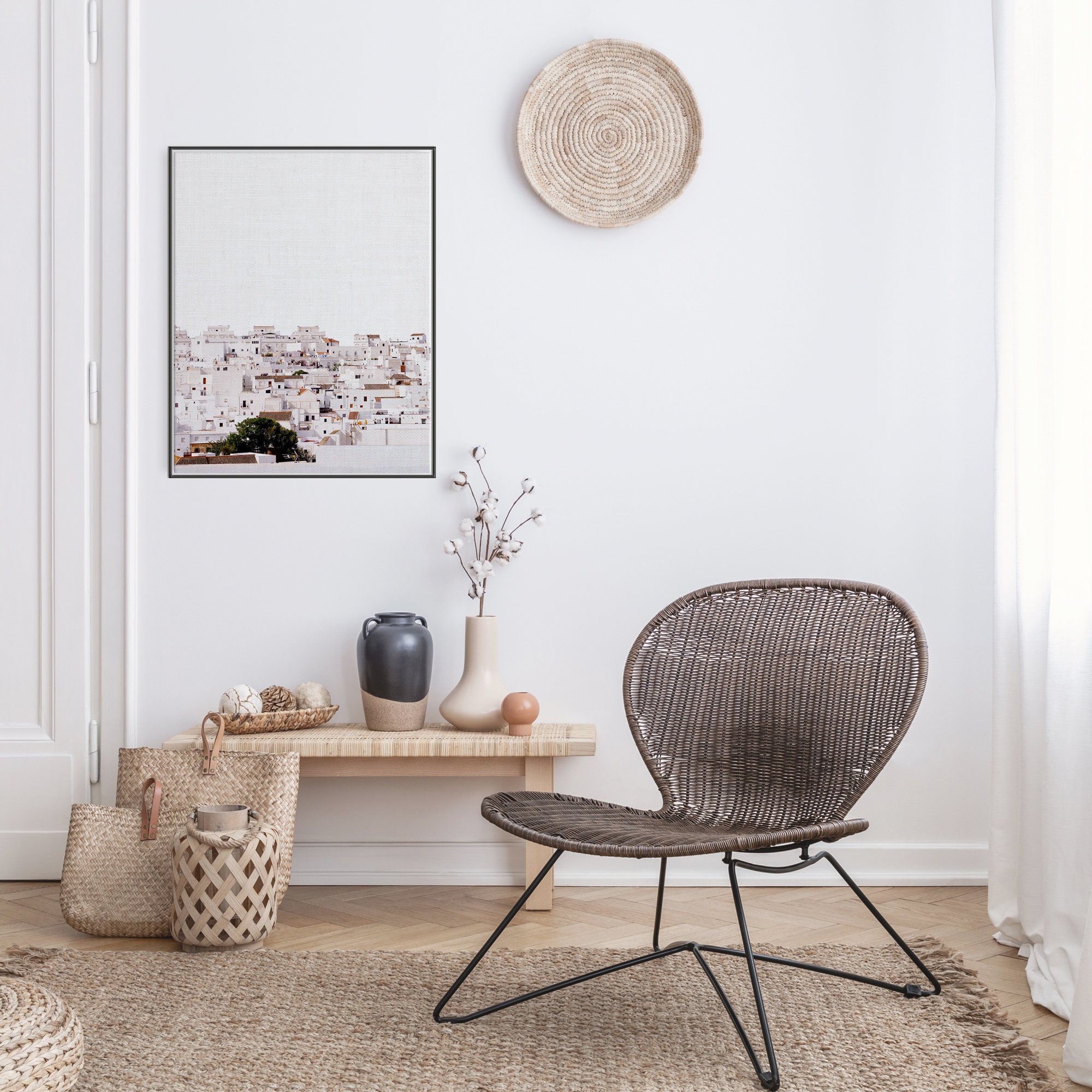 White Town Print Housewarming Gift Home Decor Print - Etsy