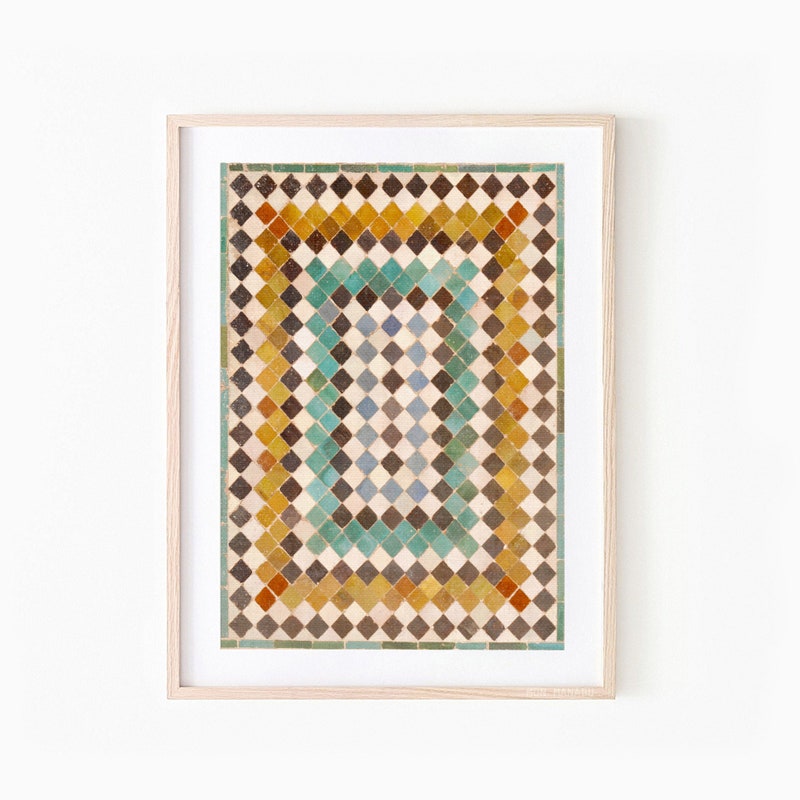 Mosaic Print - Etsy