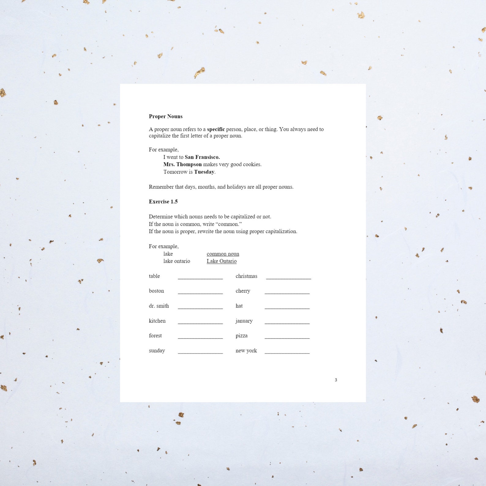 Complete 31 Pages Workbook for Grammar Printable Exercise Worksheet ...