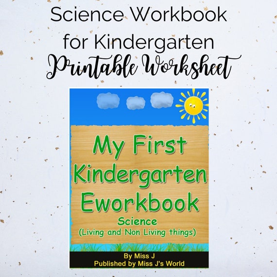 Living and Non-living Things Science Workbook for - Etsy