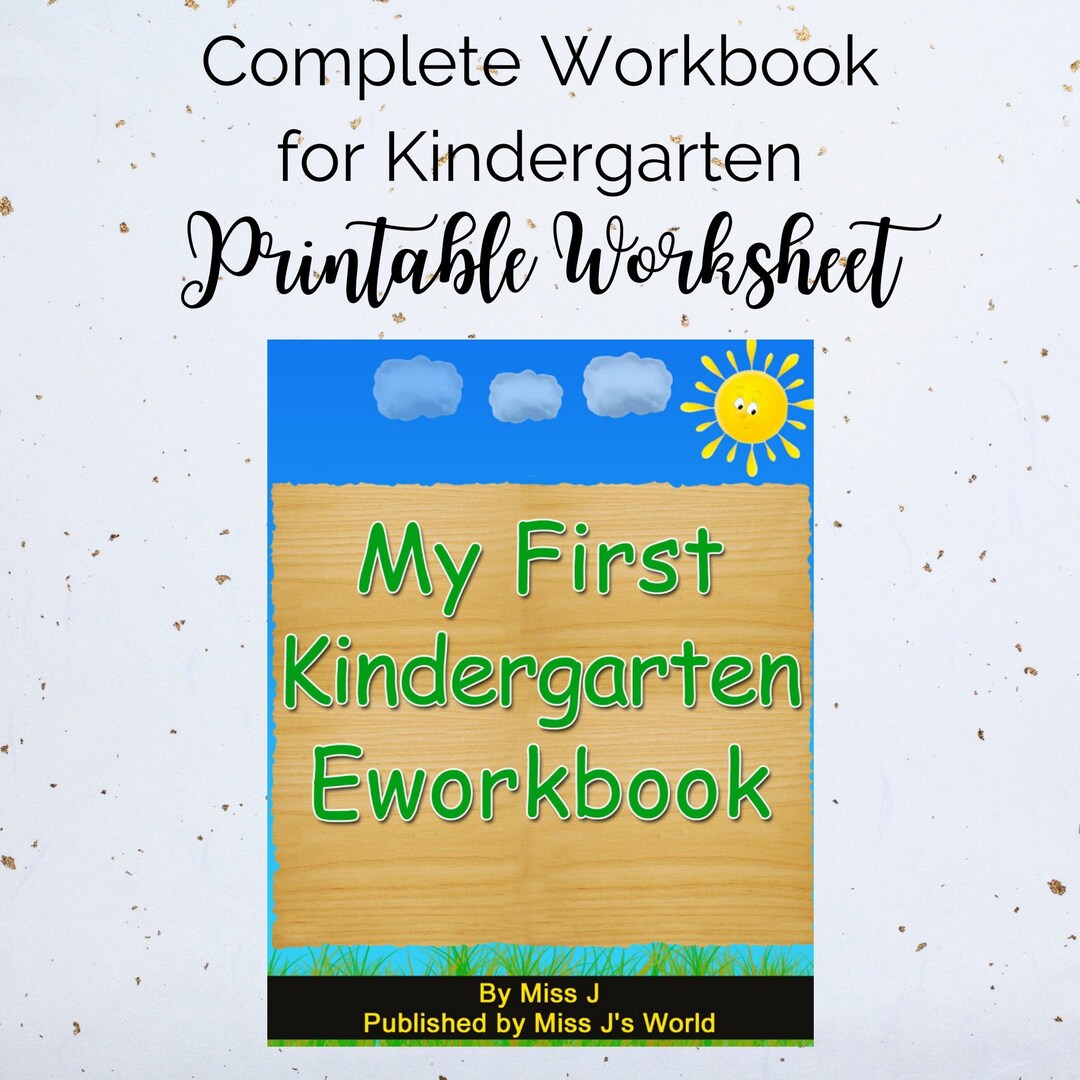 Complete 61 Pages Workbook for Kindergarten Printable Exercise ...