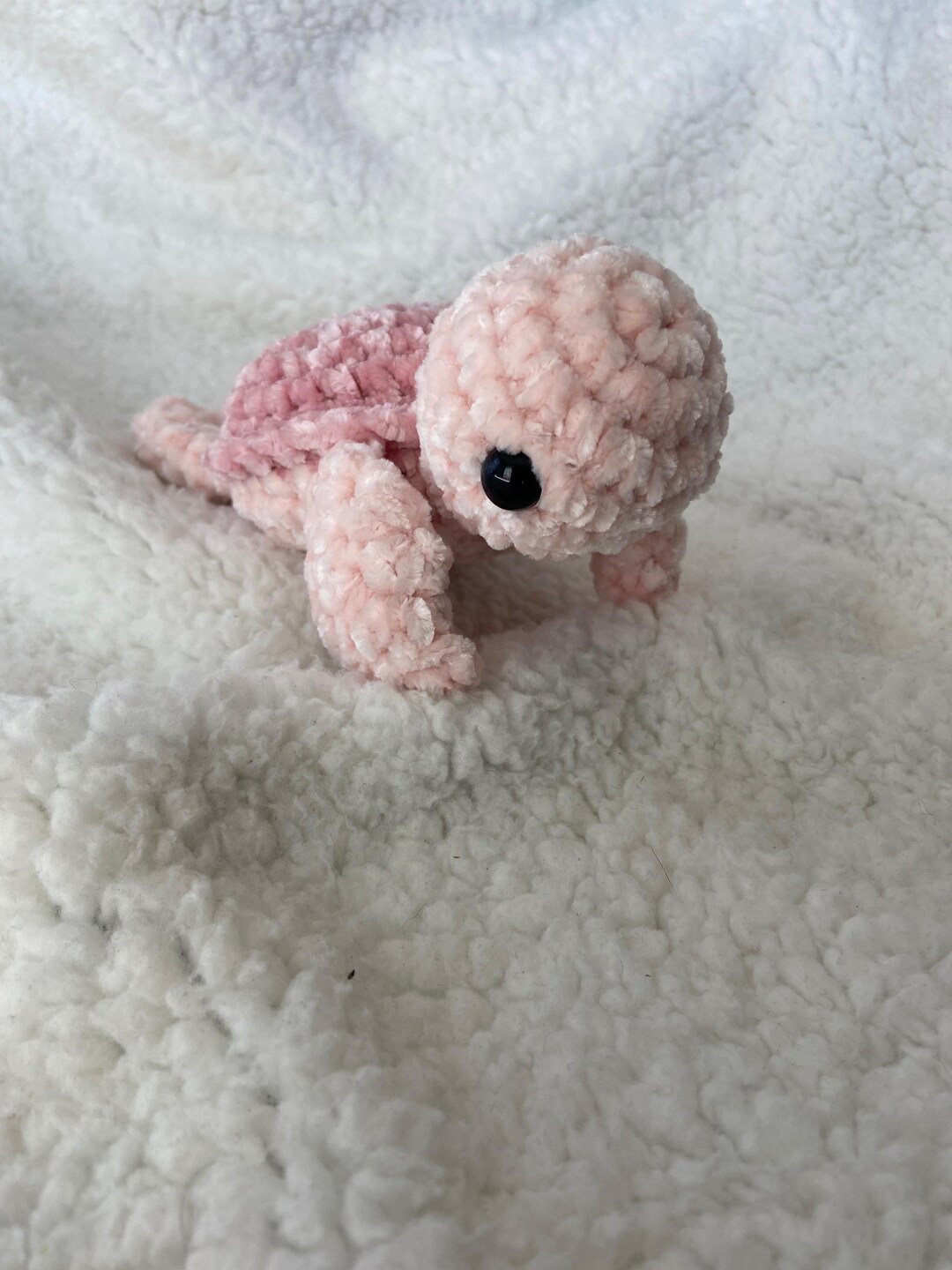 Crochet Pink Turtle Plush - Etsy