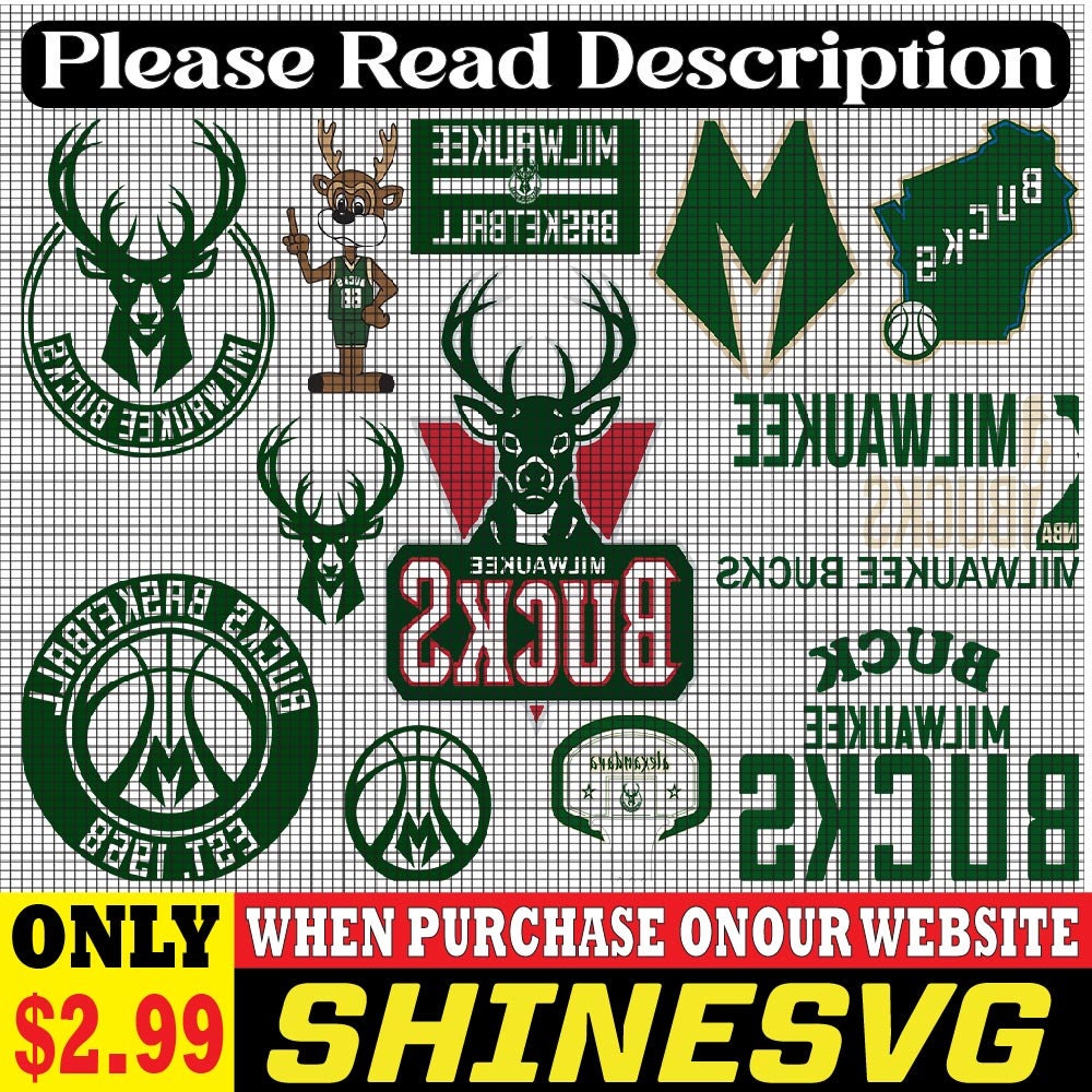 Milwaukee-bucks Basketball Team SVG Milwaukee-bucks Svg - Etsy