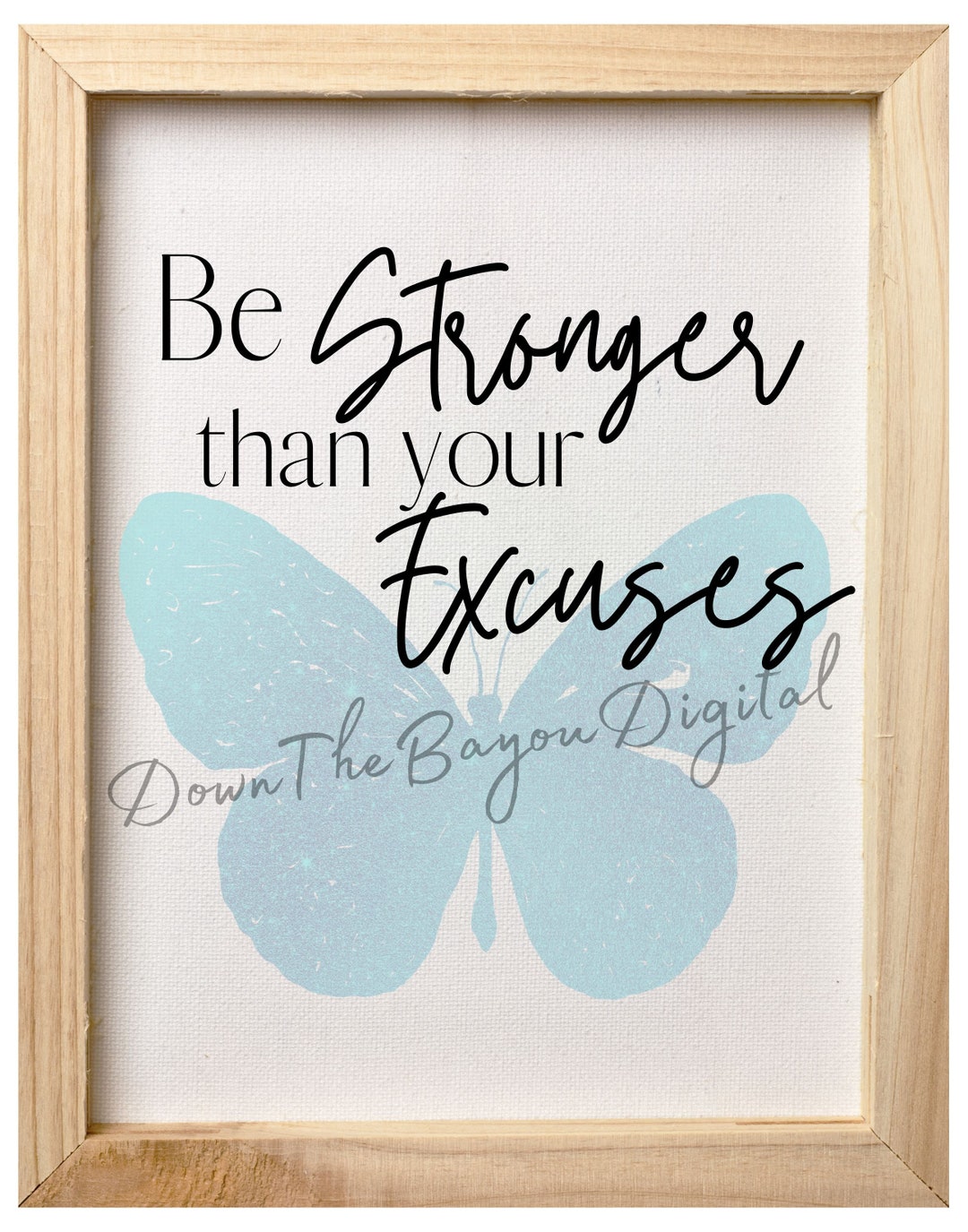 Motivational Printable Poster Butterfly Wall Art Digital Wall Art Be ...