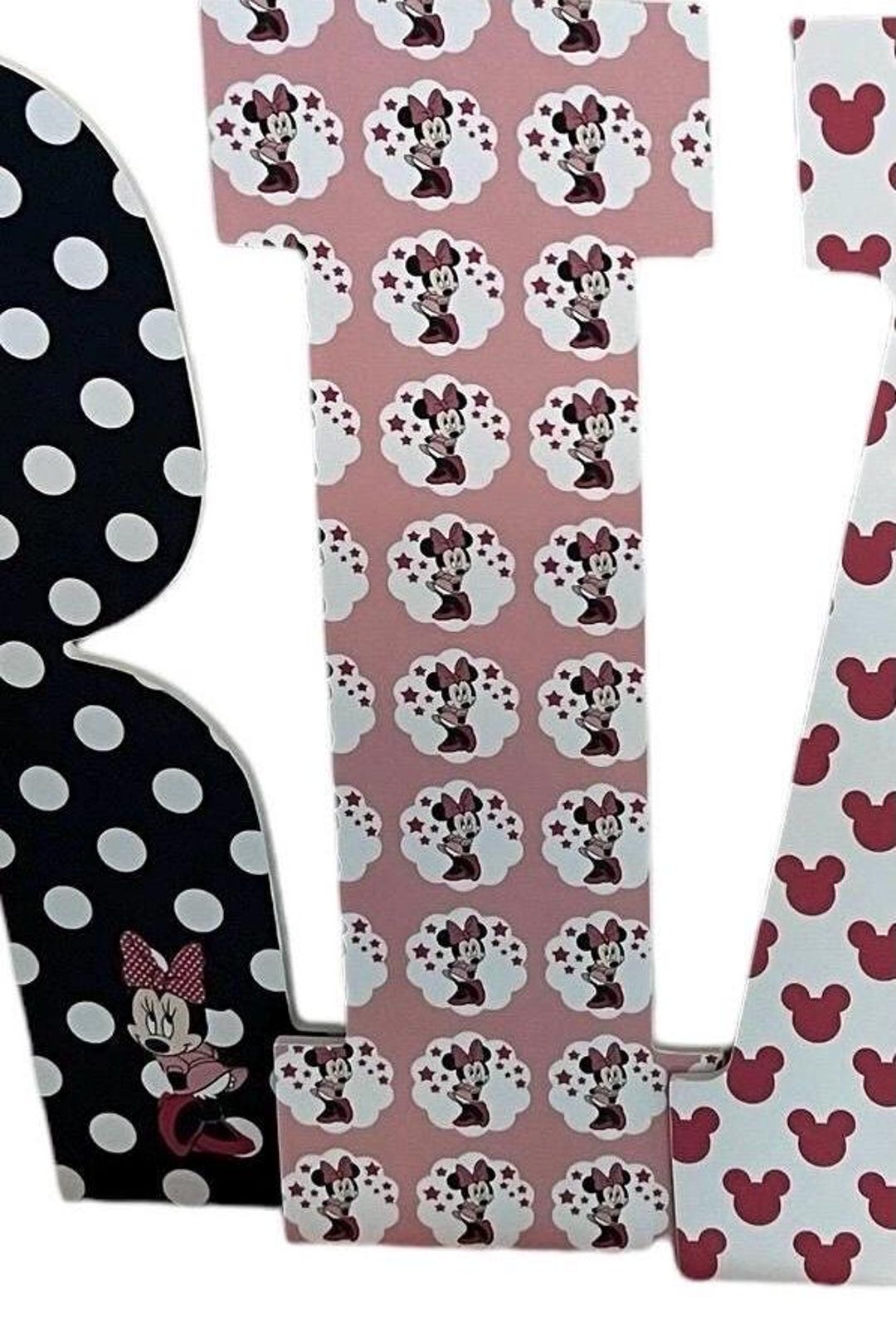 Mini Mouse Wall Letters for Kids -mini Mouse Nursery Letters- Mini ...