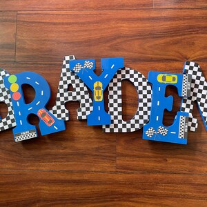 Cruz Nursery Letters Nascar Nursery Letters Wood Letters Race Car ...