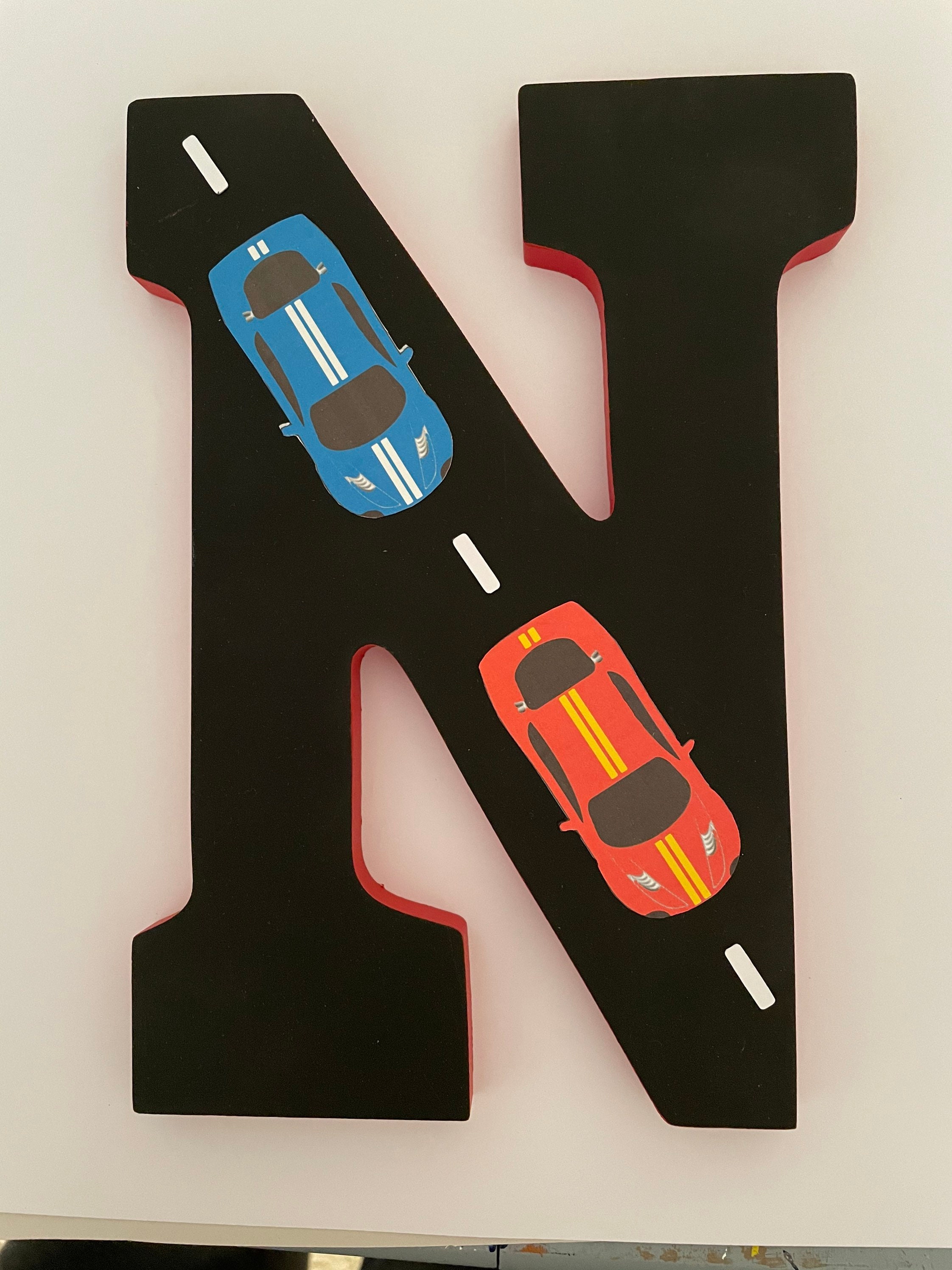 Nascar letters Race car nursery Nursery letters Boys | Etsy