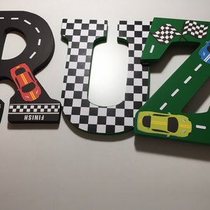 Cruz Nursery Letters Nascar Nursery Letters Wood Letters Race Car ...