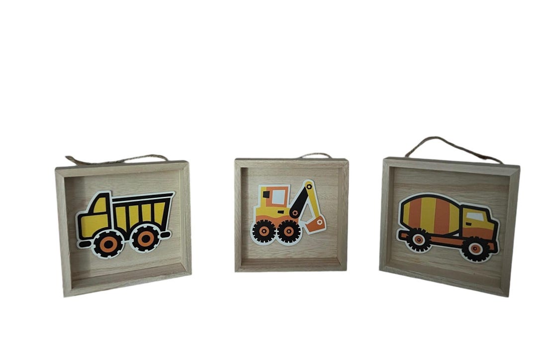 Construction Theme Decor nursery Decor-toddler Wall Decor Boy Gift - Etsy