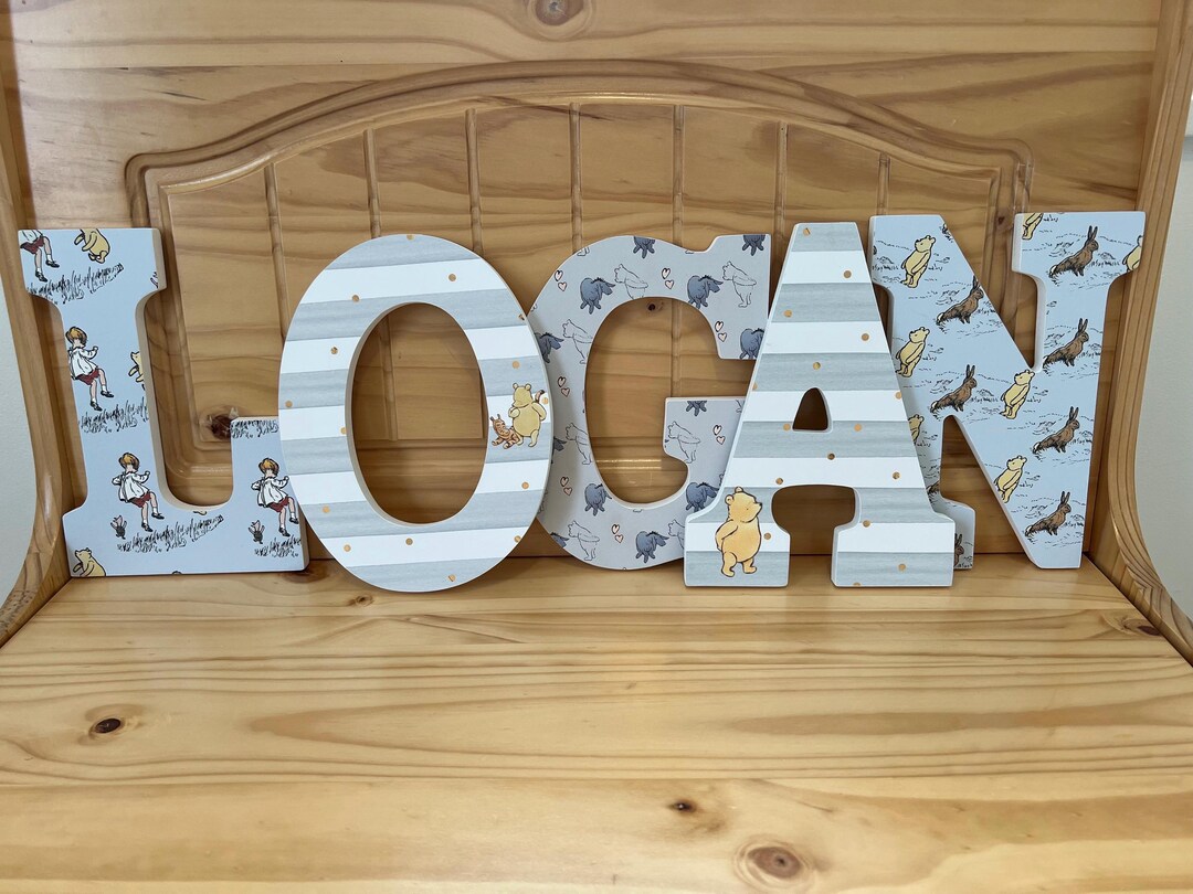 Winnie the Pooh Nursery Wall Letters - Etsy