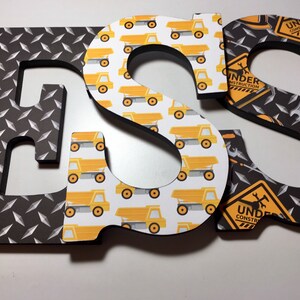 Construction theme letters Construction theme nursery | Etsy