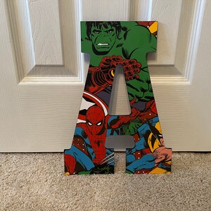 Superhero Wall Letters Nursery Letters Wooden Letters Super | Etsy