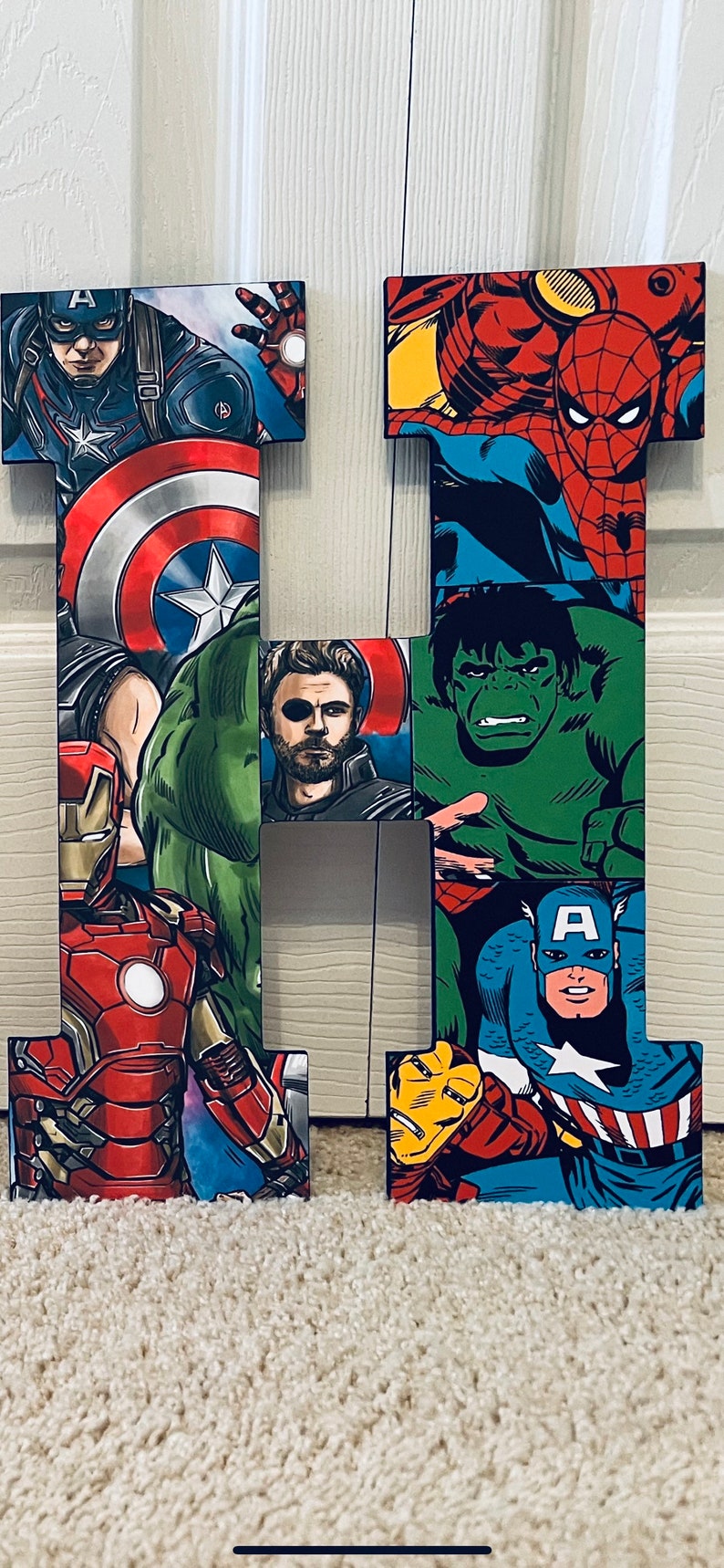 Superhero Wall Letters Nursery Letters Wooden Letters Super | Etsy